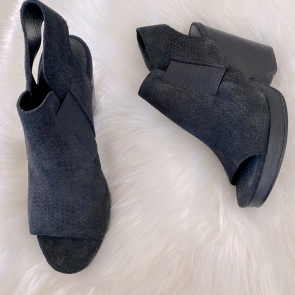 Eileen Fisher | Shoes | Eileen Fisher Woven Suede Open Toe Slingback ...